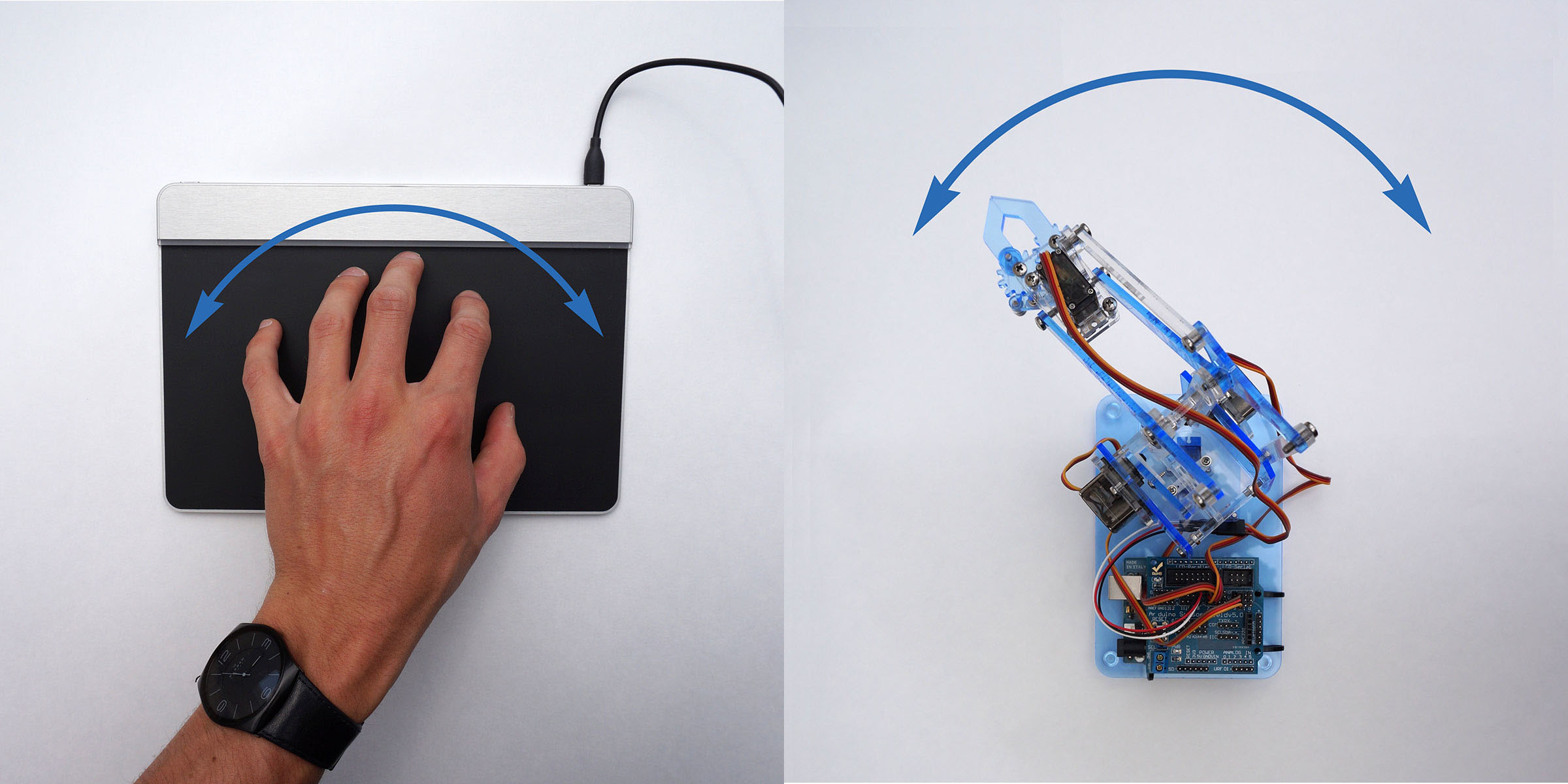GitHub - raykamp/GestureControlledRobotArm: Using hand gestures on a ...